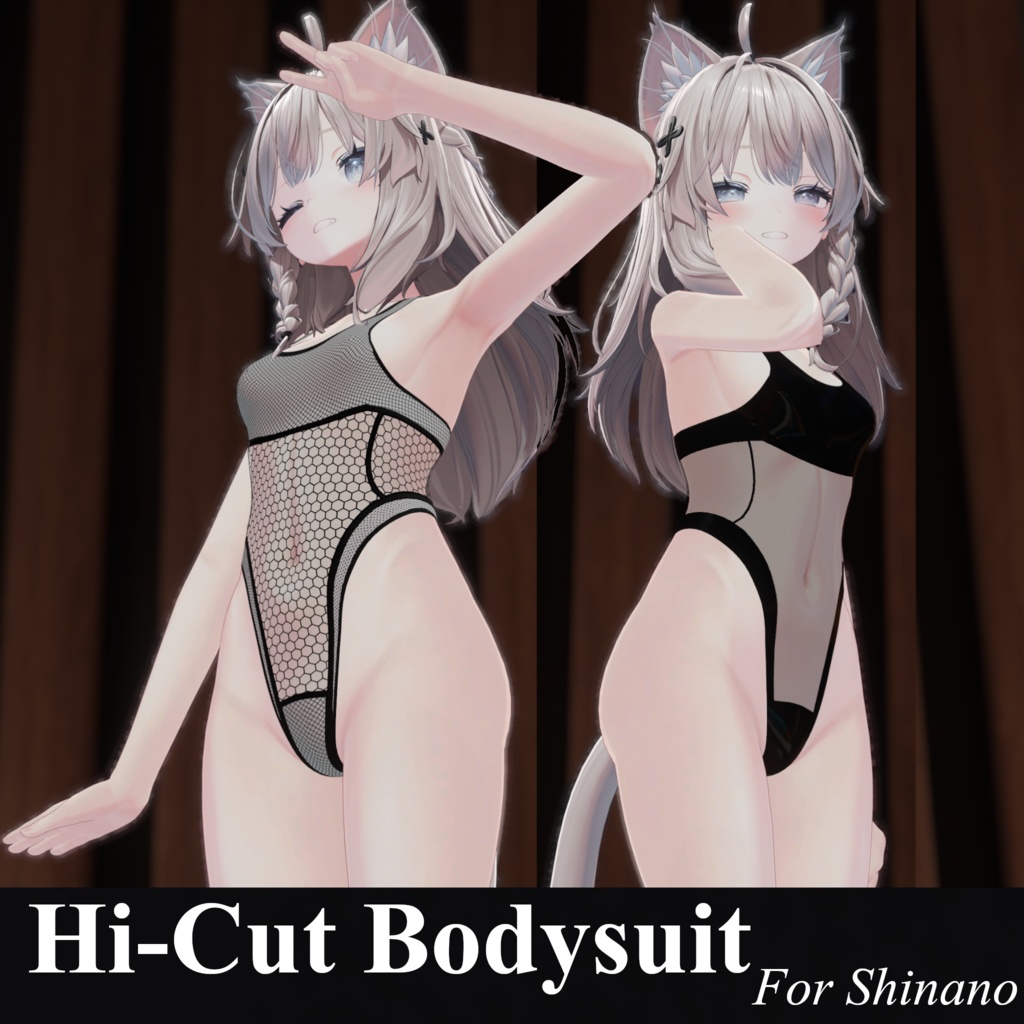 【4アバター】 Hi-Cut Bodysuit - keissen - BOOTH