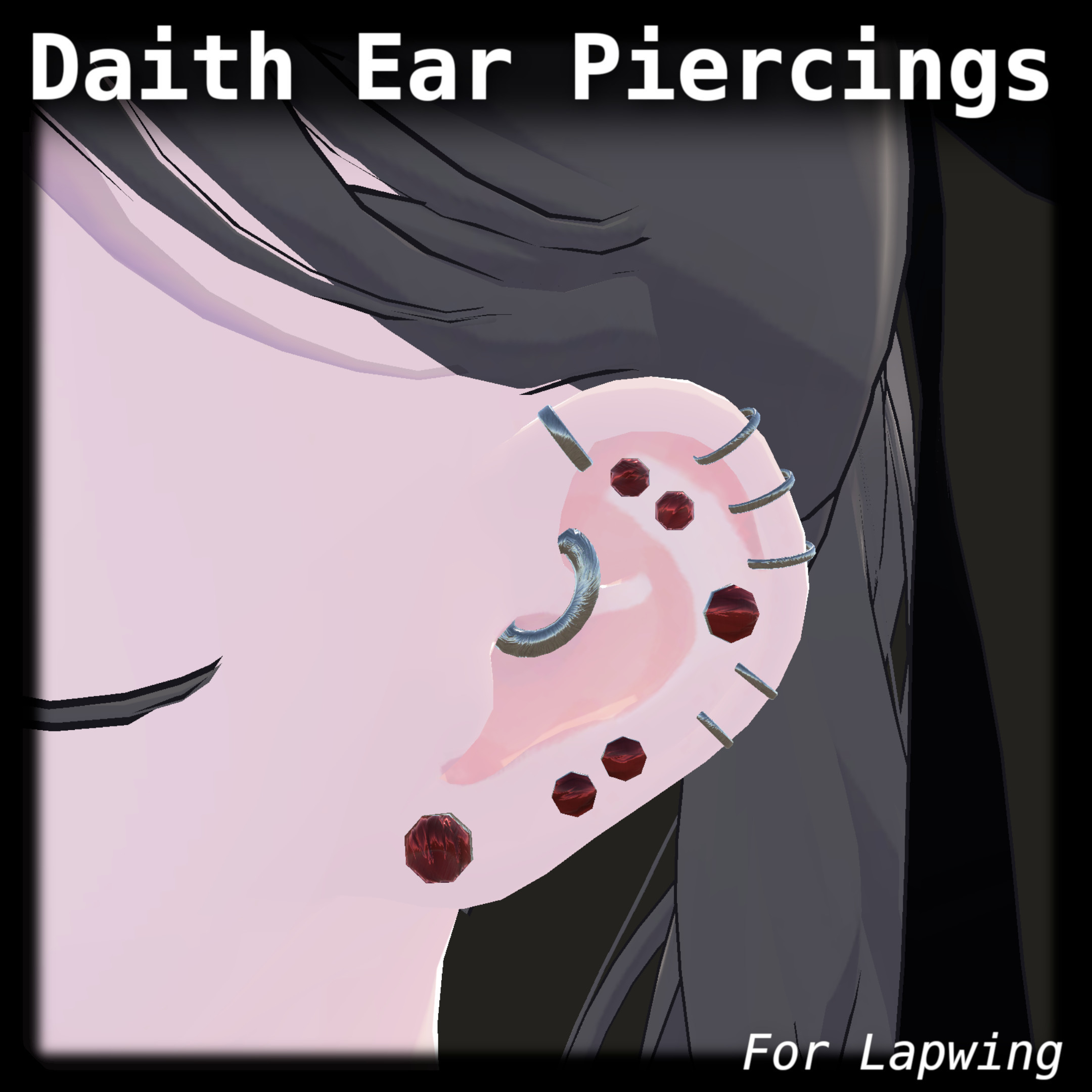 【7アバター】 Daith Ear Piercings - keissen - BOOTH