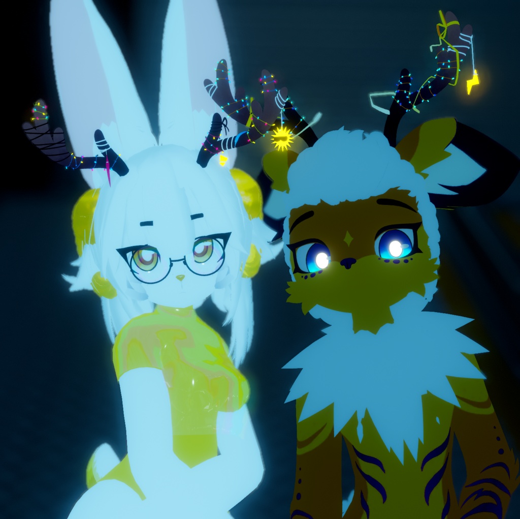 [VRC Asset] Reindeer Antlers w/ AUDIOLINK - 9 Styles [Christmas Avatar ...