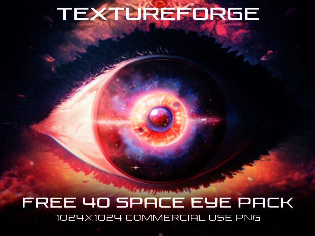 FREE 40 Space Eye Pack - textureforge - BOOTH