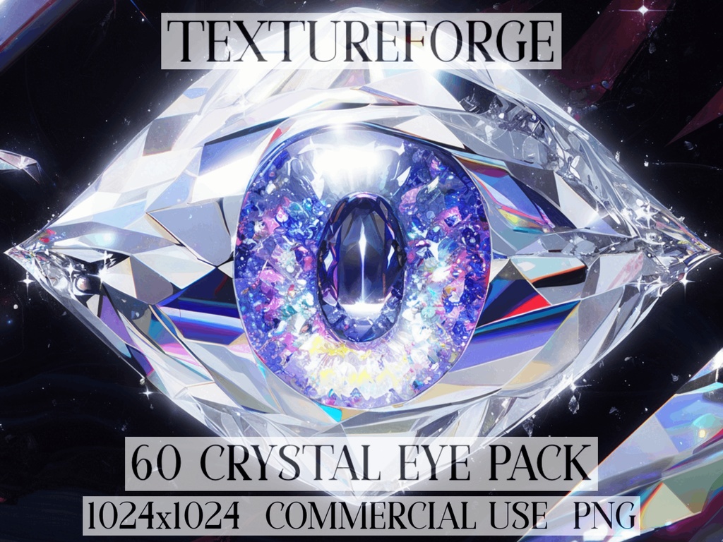 Crystal Eye Pack - Make Your Designs Sparkle! - textureforge - BOOTH