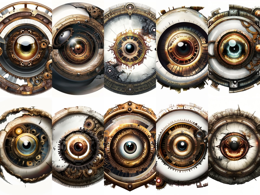 Steampunk Eye Pack - Get Your Designs in High Gear - textureforge - BOOTH