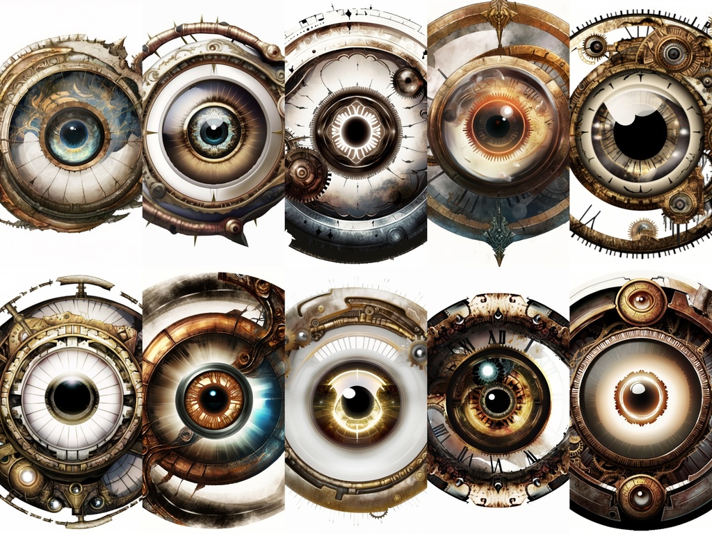 Steampunk Eye Pack - Get Your Designs in High Gear - textureforge - BOOTH