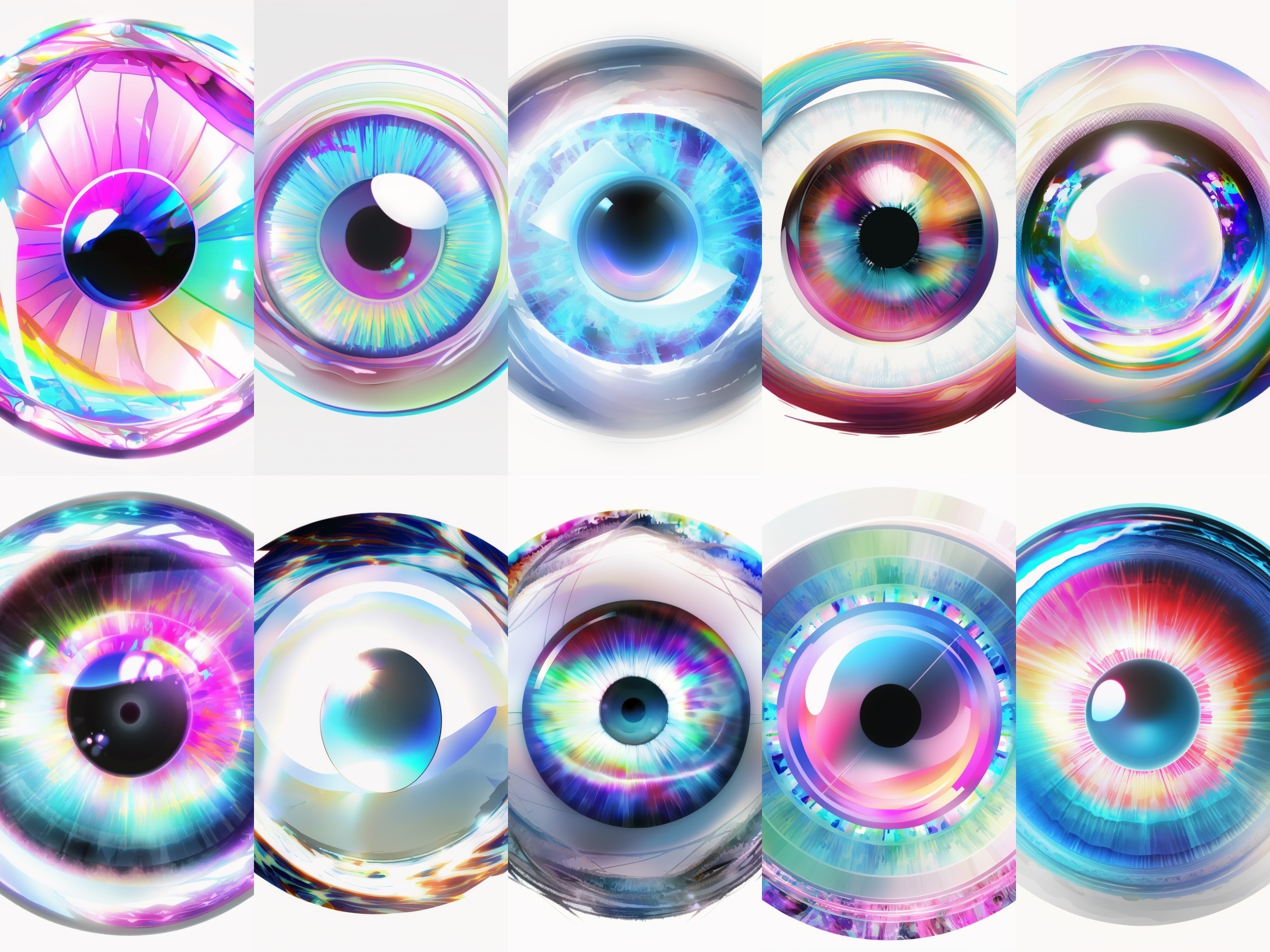 Holographic Eye Pack - Add Some Graphic Flair to Your Design! - textureforge - BOOTH