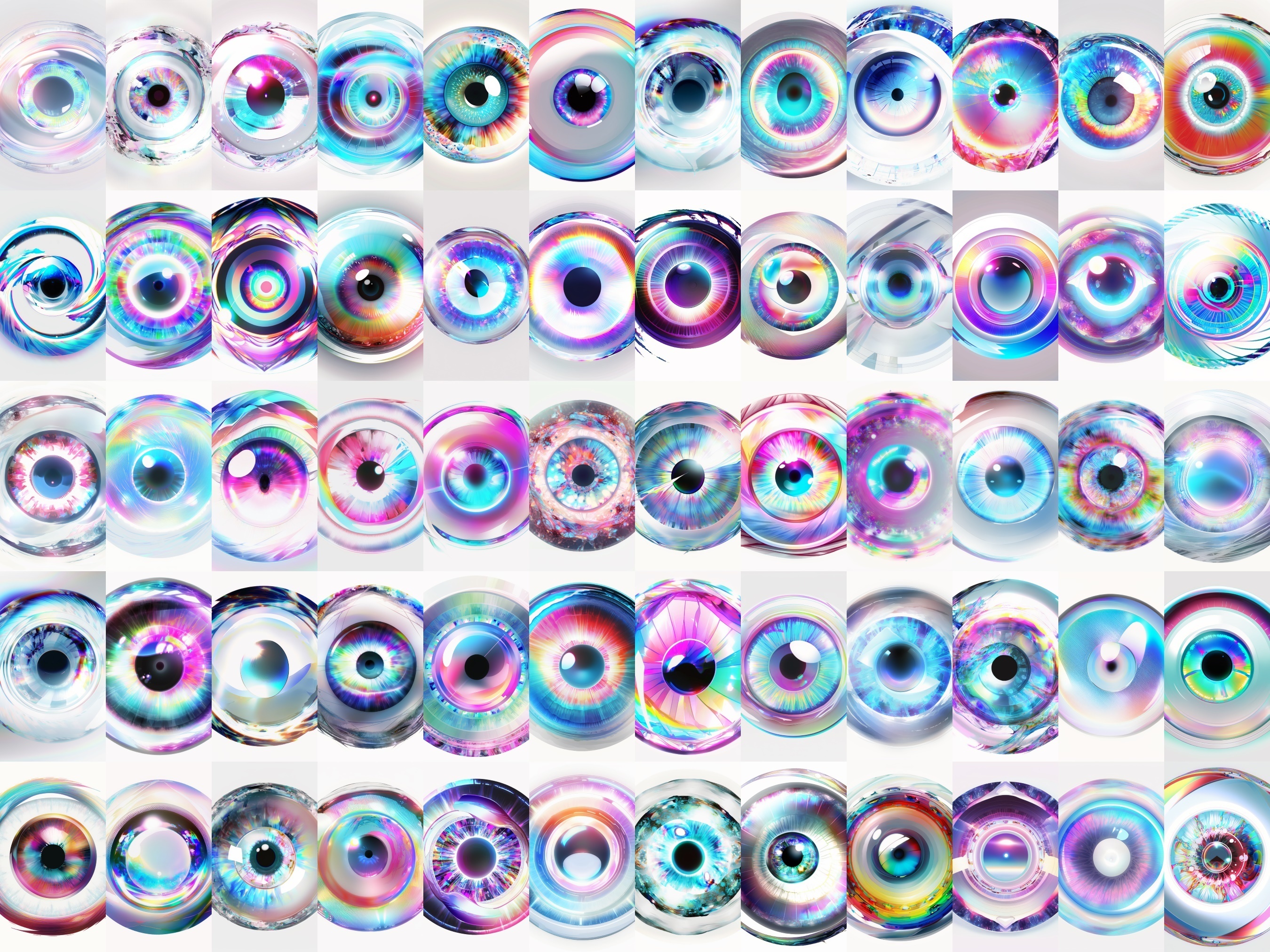 Holographic Eye Pack - Add Some Graphic Flair to Your Design! - textureforge - BOOTH