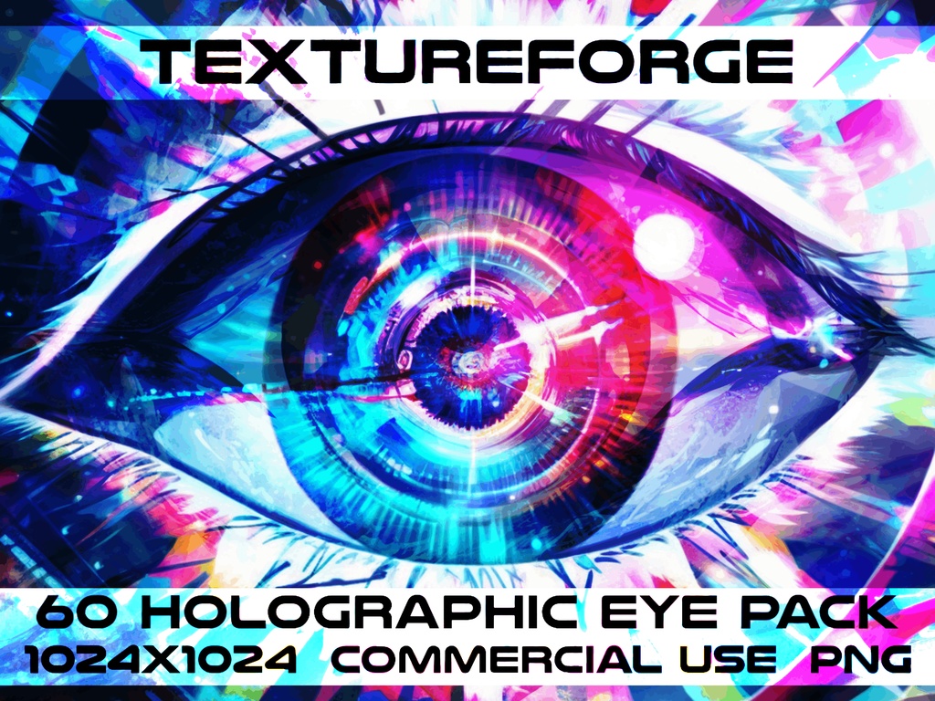 Holographic Eye Pack - Add Some Graphic Flair to Your Design! - textureforge - BOOTH