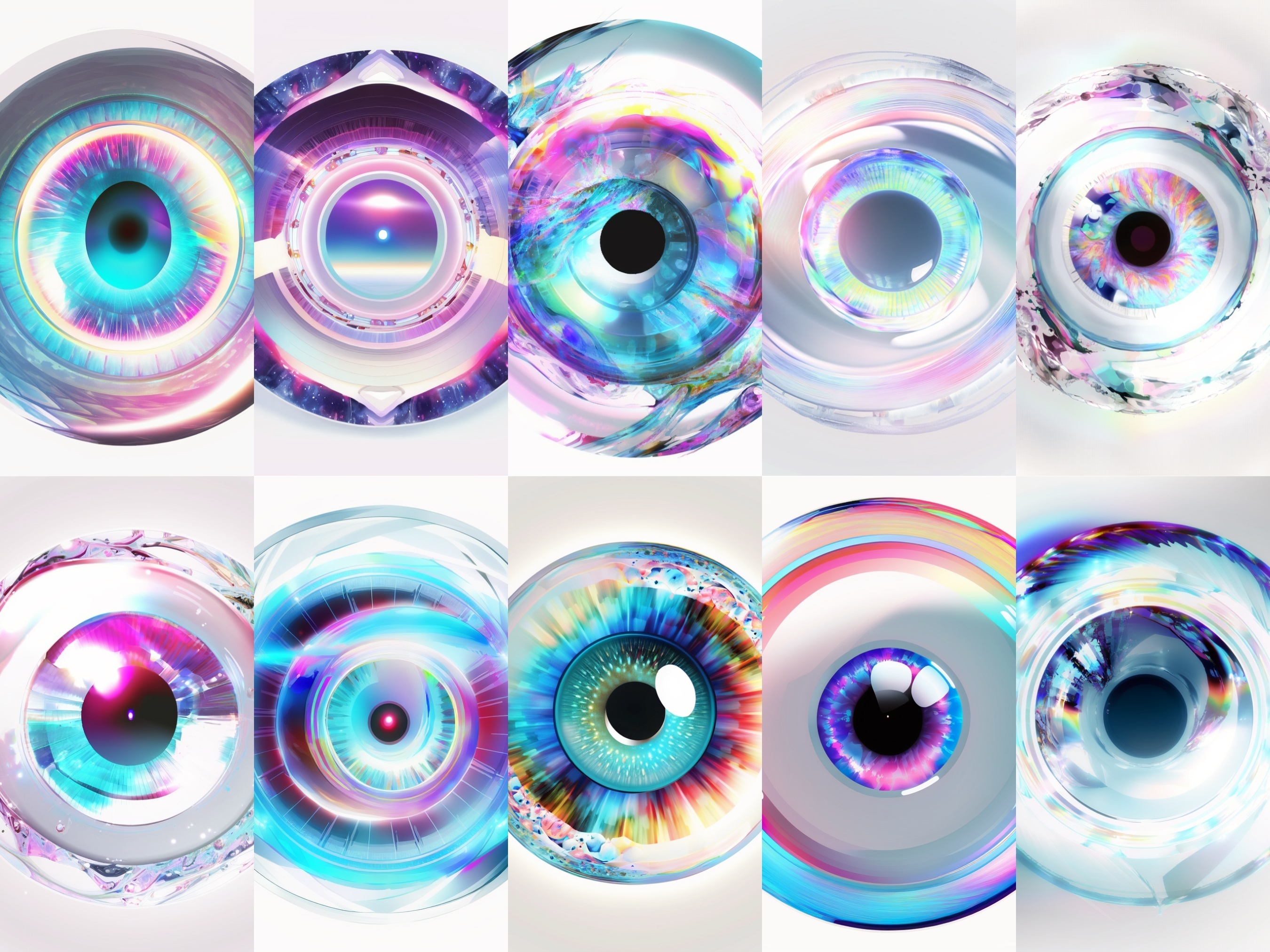 Holographic Eye Pack - Add Some Graphic Flair to Your Design! - textureforge - BOOTH