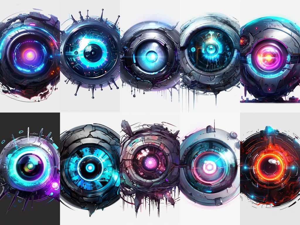 Robot Eye Pack - textureforge - BOOTH