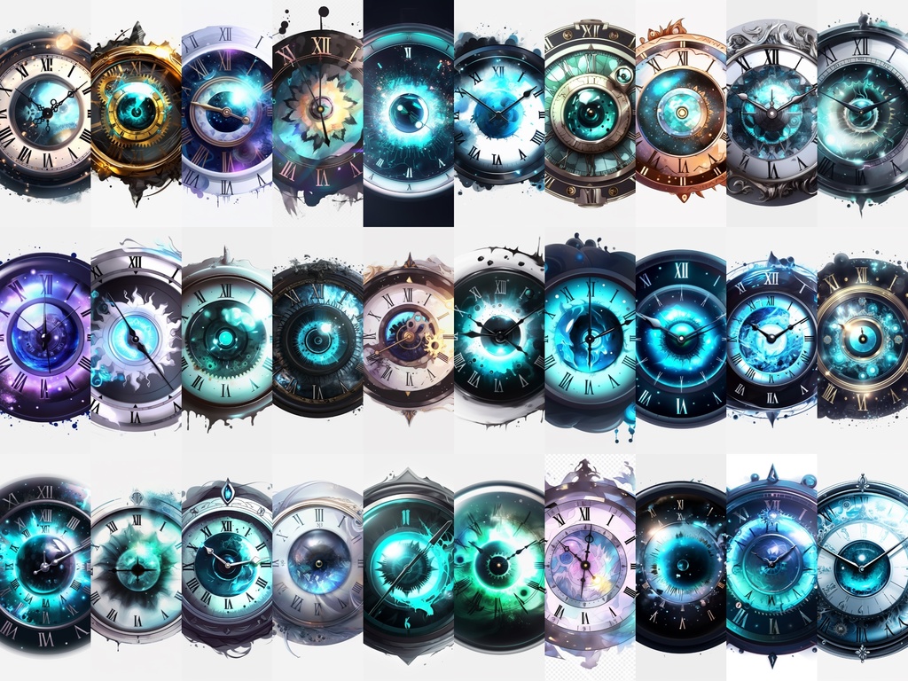 Clock Eye Pack - textureforge - BOOTH