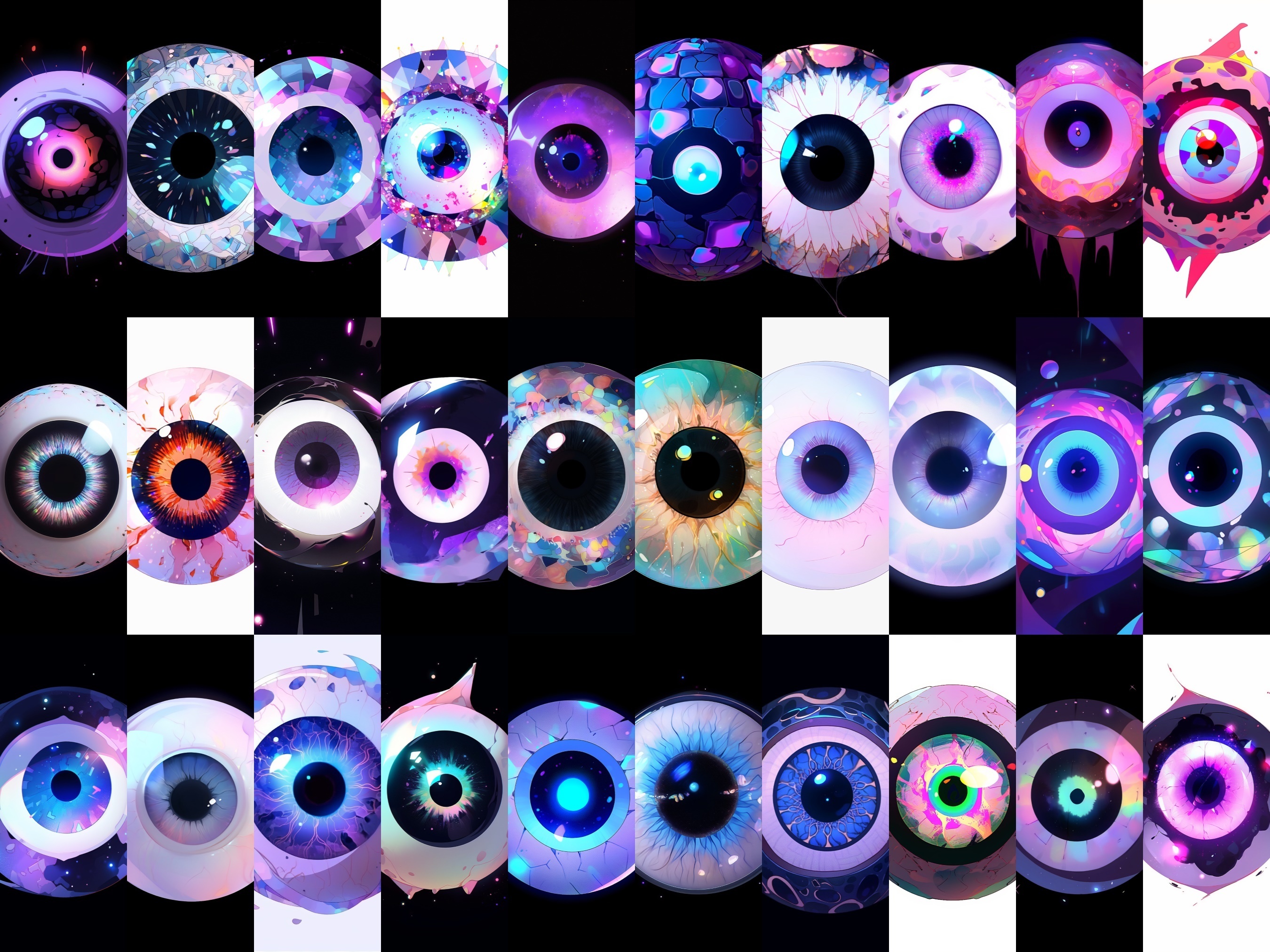 Neon Cel Eye Pack - textureforge - BOOTH
