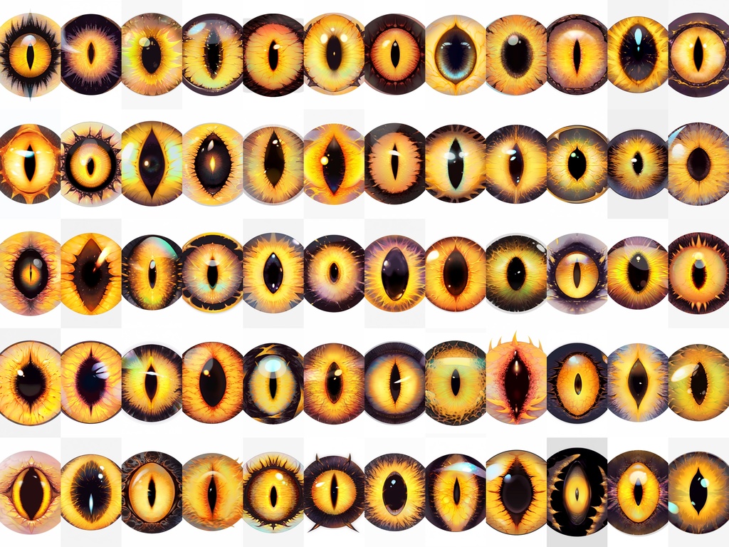 Yellow Dragon Eye Pack - textureforge - BOOTH
