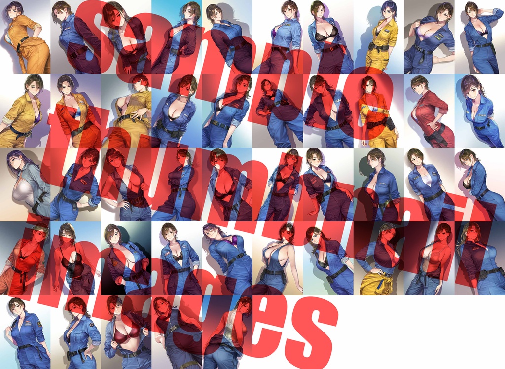 【復刻セット販売】【2024-11-17 まで分】 全年齢（縦型542枚） 202411e_s03 - brzezy - BOOTH