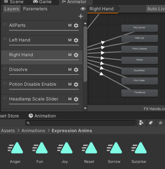 FX Hands Controller with Basic Expressions Set Up for Vroid in VRChat ...
