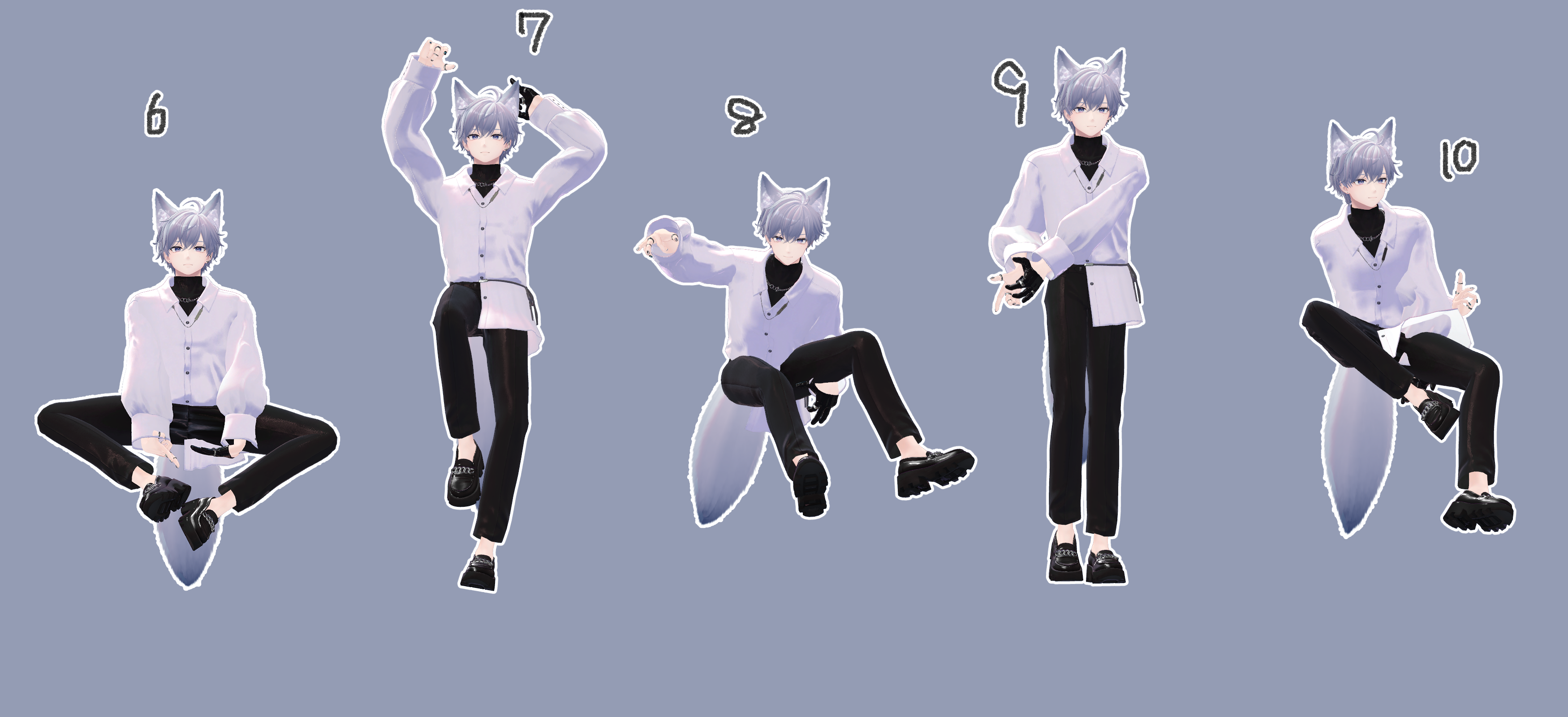 【無料版有】100回は見たVR Pose Set 20種 - Biais47 - BOOTH