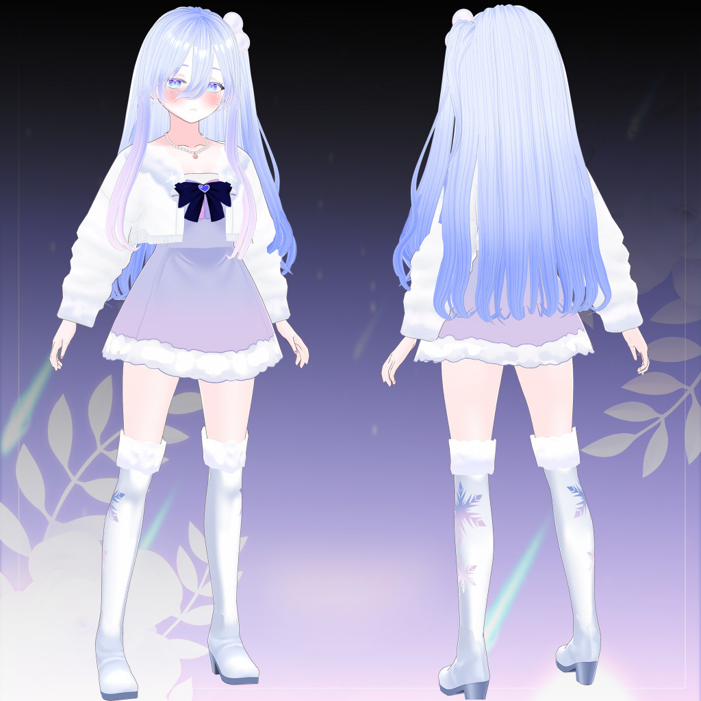 [vrm/vrc/vroid]オリジナル3Dモデル 「涼子」 - Live3Dモデルスタジオ - BOOTH