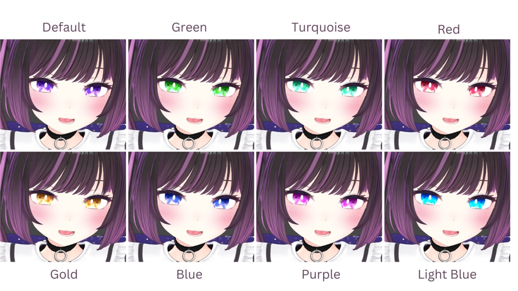 [VRChat] Crystal Eyes for Muromu & Anon『むろむ』『あのん』Pack - Hitsuu's Den ...