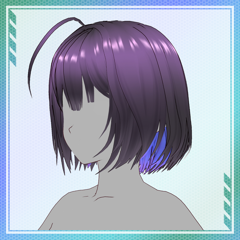 【VRoid】インナーカラーボブカット - おかず製作所 - BOOTH