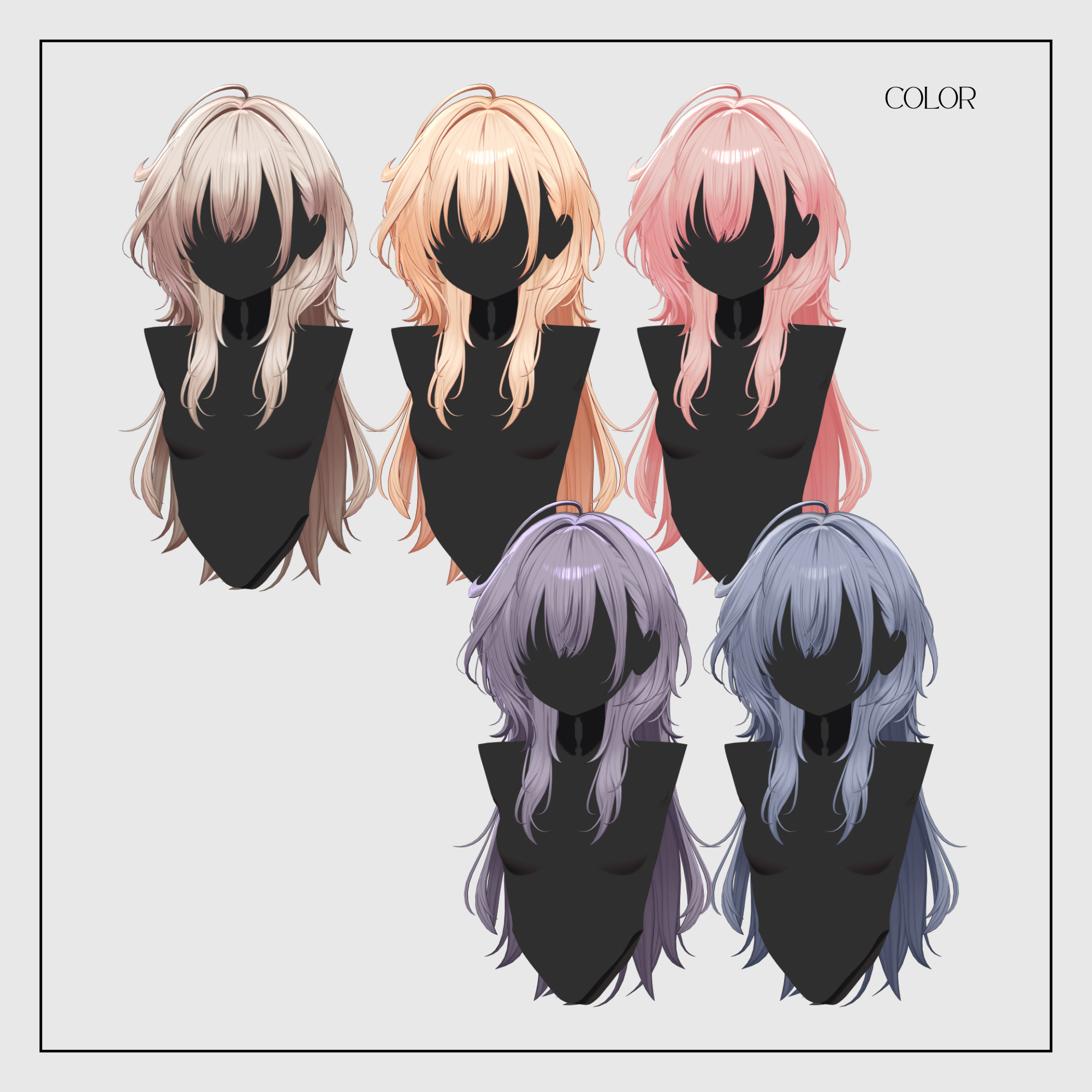 【VRC Hair】Sylin_Hair - Kyee_N - BOOTH
