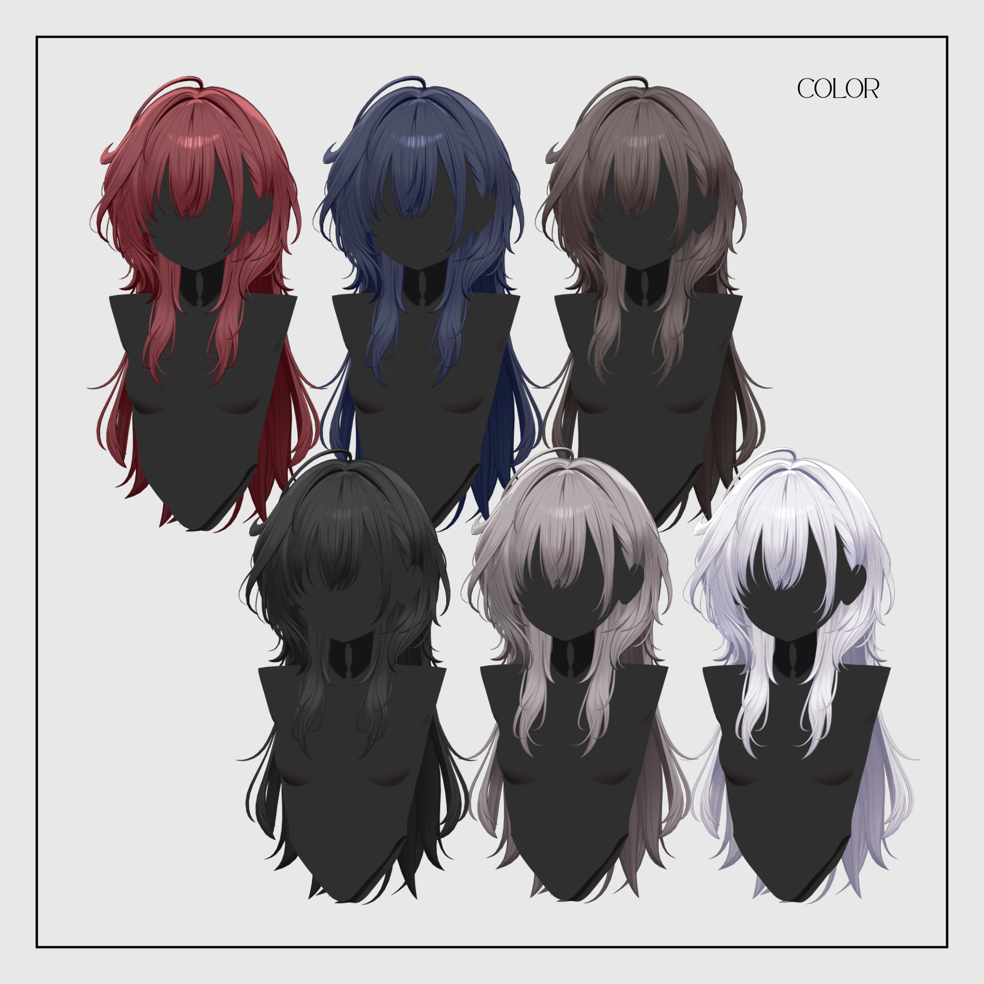 【VRC Hair】Sylin_Hair - Kyee_N - BOOTH
