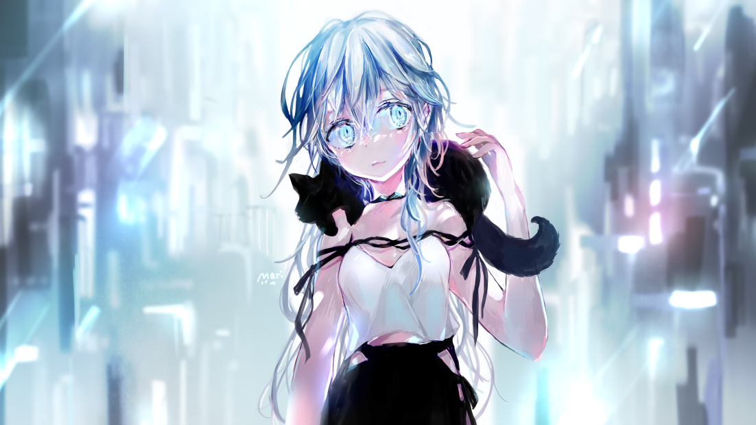 動画・イラスト付「黒猫と少女、横顔。」4K,FHD版 ダウンロード商品 - milkuro - BOOTH