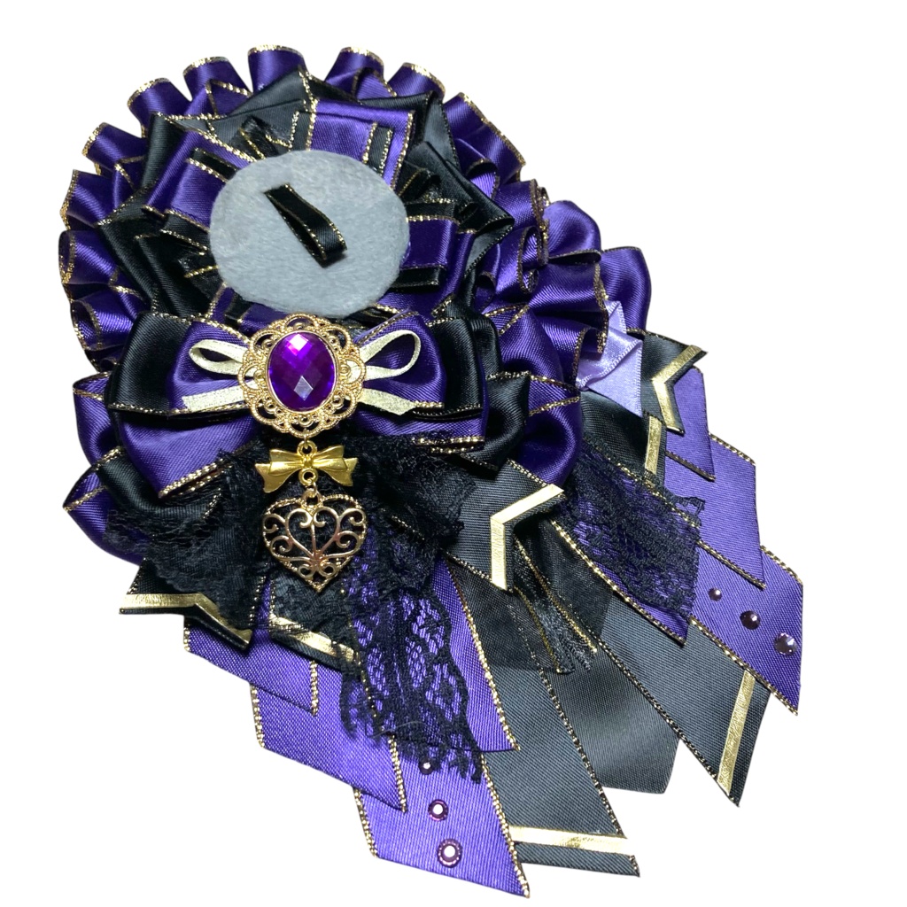 ハンドメイドロゼット 紫・黒・ゴールド - Handmade Yuka - BOOTH