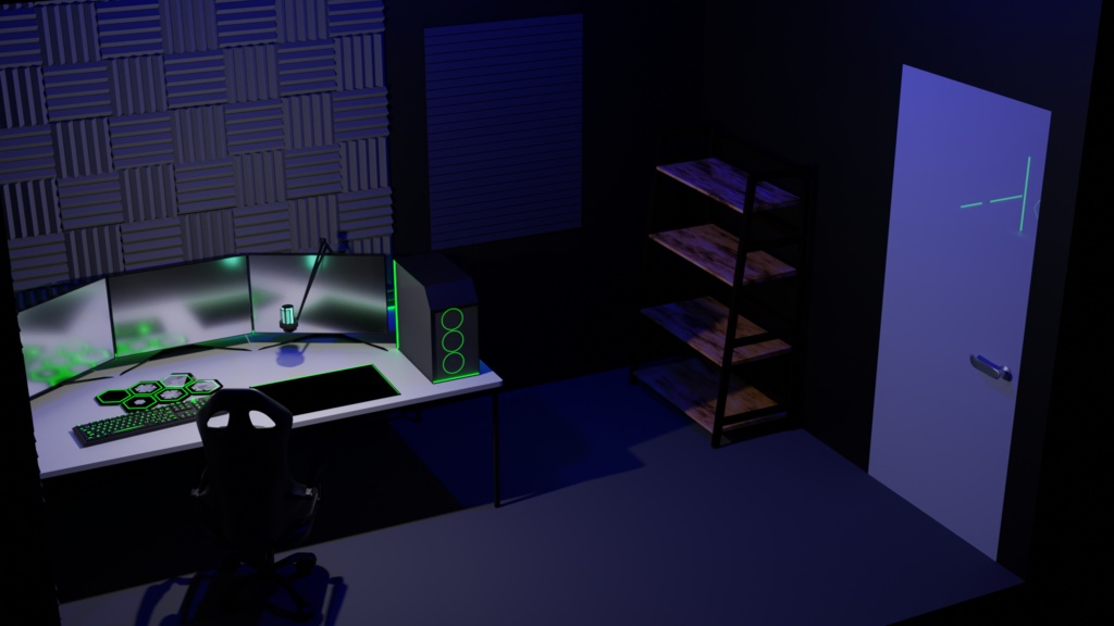 【3DCG】ゲーミングルーム - 3Dcat - BOOTH