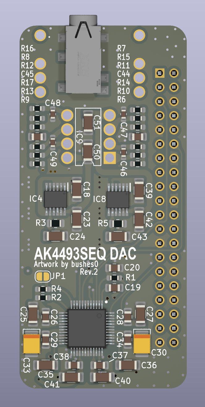 AK4493SEQ DAC BOARD（基板・完成品） - Bunaudio Presented by ブナシメジ - BOOTH