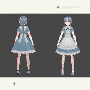 [VROID STUDIO] Nail black and pink 3d characters - yeovt - BOOTH