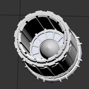 メカディテールアップ バーニアスラスター_VN_11_silver_A & VN_11_silver_A_base - 銀のセカイ - BOOTH