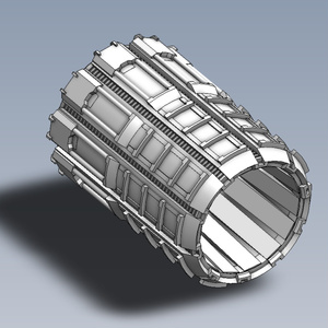 メカディテールアップ バーニアスラスター_VN_11_silver_A & VN_11_silver_A_base - 銀のセカイ - BOOTH