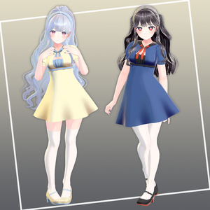 [VRC 髪型] Half twintails(6アバター対応) - Xaro - BOOTH