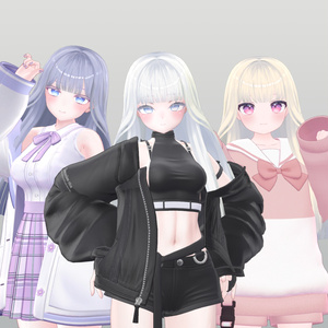 [VRC 髪型] Hype Girl(8アバター対応) - Xaro - BOOTH