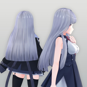 [VRC 髪型] Half twintails(3アバター対応) - Xaro - BOOTH