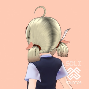 [VRoid] Gendhin Impact Raiden Shogun Hair Asset - Soli's Oddities - BOOTH