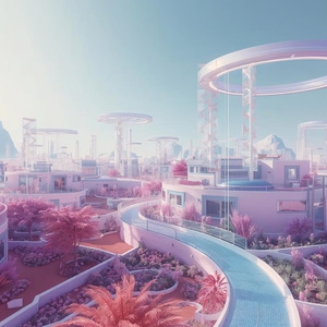 Dreamscape Background Pack vol.5 幻想未来ナチュラルガーデンセット[Fantasy Future ...