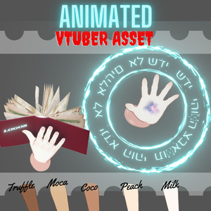 Rigged vtuber hands asset |Animated- Vtuber hands (vol1)| Twitch Asset ...