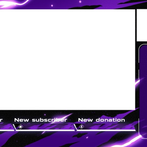 SLASH FLASH OVERLAY STREAMER PACKAGE - hapskadesign - BOOTH