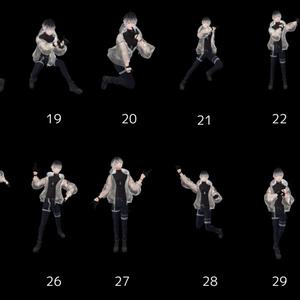 【vrchat用】 15個pose set 動くAnimationpack - にょっひーショップ！ - BOOTH