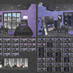 【動く背景】映画館・同時視聴・ポップコーン・チュロス・コーラ・ホットドッグ・ドリンク・フライドポテト【企画用配信素材】 - rokujicoco@素材屋 - BOOTH