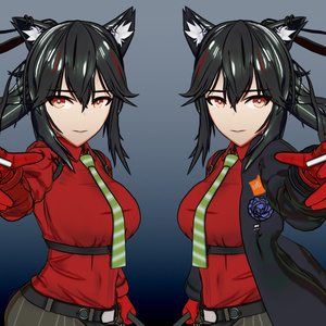 ブルアカシロコ FBX + VRM / Blue Archive Shiroko FBX + VRM - nikkytae - BOOTH