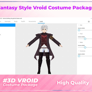 3D VRoid Outfit Pack Casual Style Cozy & Stylish Male Fashion for VRoid ...