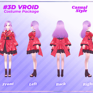 3D VRoid Outfit Pack Fantasy-Inspired Dresses for VRoid Models | VRoid Clothes, VRoid Elegant ...