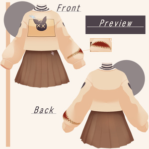 [Vroid] Flower Crown Hair Preset - onlyvirtualrae - BOOTH