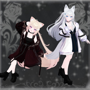 【8アバター対応】NOIR LINKS【VRChat向け衣装】 - Code:2l9 - BOOTH