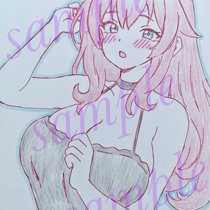 A6 原画＊オリジナル＊アナログ 直筆イラスト 一点物 C13 - M.star堂 - BOOTH