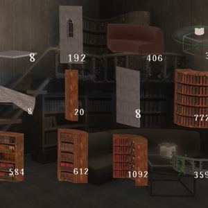 ホテル家具3Ⅾモデルセット - Box3D - BOOTH