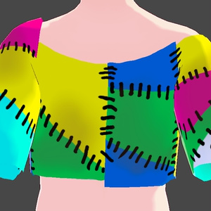 Vroid Black Ripped Socks - 2stars shop - BOOTH