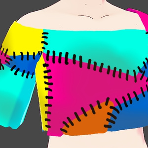 Vroid Black Ripped Socks - 2stars shop - BOOTH