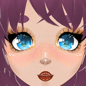 VRoid Studio 3D Vtuber Model Fall Inspired Makeup for Female - peachlovecraft - BOOTH