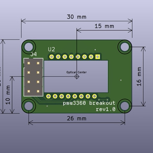 PMW3610 ブレイクアウトボード SEIBOKU（青墨） - bulblub - BOOTH